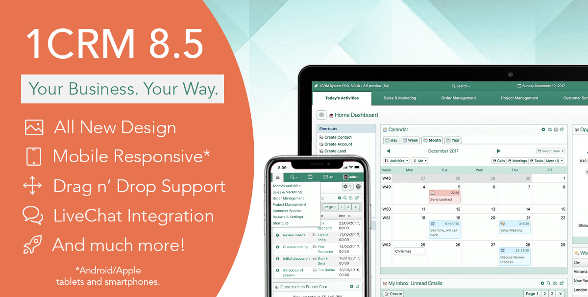 Modernize Your Business with 1CRM 8.5 - 1CRM Software