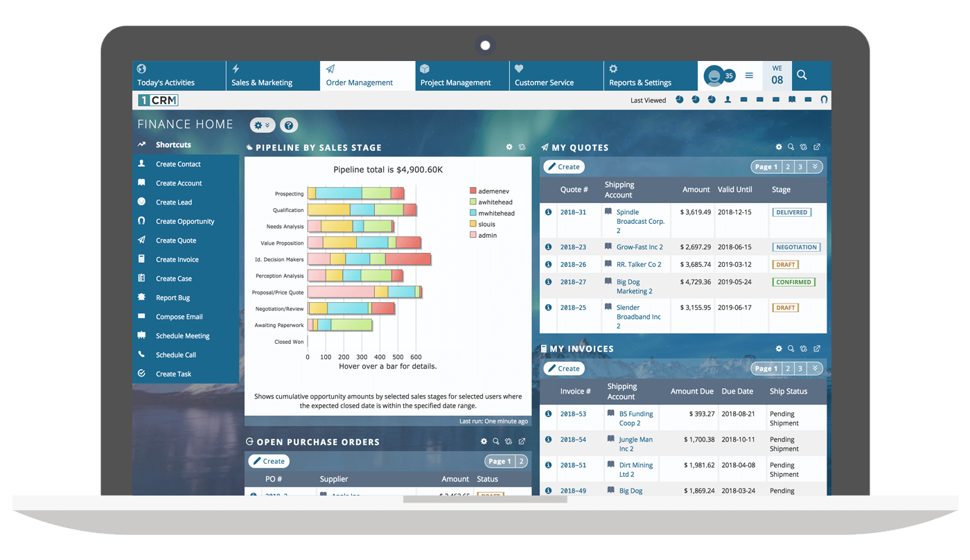 CRM Order Management - 1CRM: All-in-One CRM Software