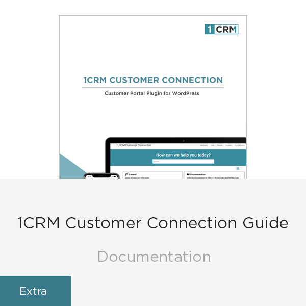 customer-connection-documentation - 1CRM: All-in-One CRM Software