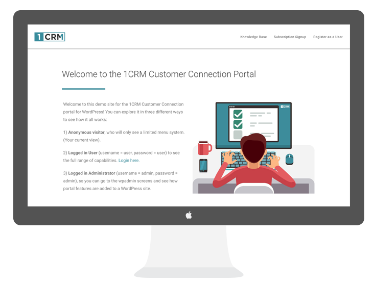 1CRM-Customer-Connection-Portal-mac - 1CRM: All-in-One CRM Software